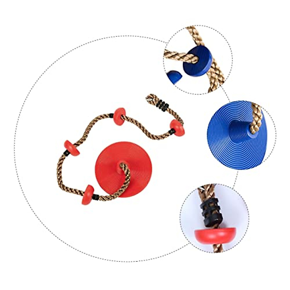 SAFIGLE 1 PC The Swing Playground Swing Plastic Disc Swing Kids Playground Baby Swings for Infants Outdoor Bench Swing Outdoor Climbing Toys Kid Swing Funny Toy Swing Colorful Toy Swing CD