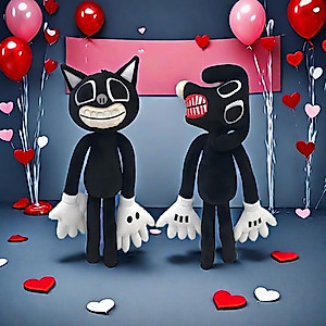 POPRORE Siren Head Plush Toys Cartoon Dog Cartoon Cat Cartoon Rabbit Plush Toys Halloween Christmas Horror Plush Toy for Home Party Gift Birthday Toy (Cat&Dog)