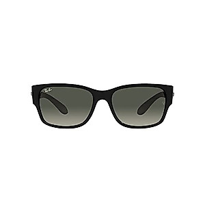 Ray-Ban RB4388 Square Sunglasses, Black/Grey Gradient, 55 mm