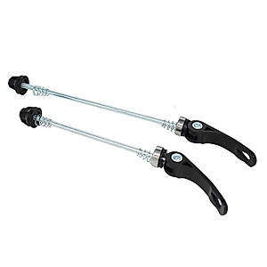 PLATT Bike Wheel Hub Skewers MTB Quick Release Skewers Front and Rear Axle Fit for Road Bike,Mountain Bike,BMX (Black,1Pair)…