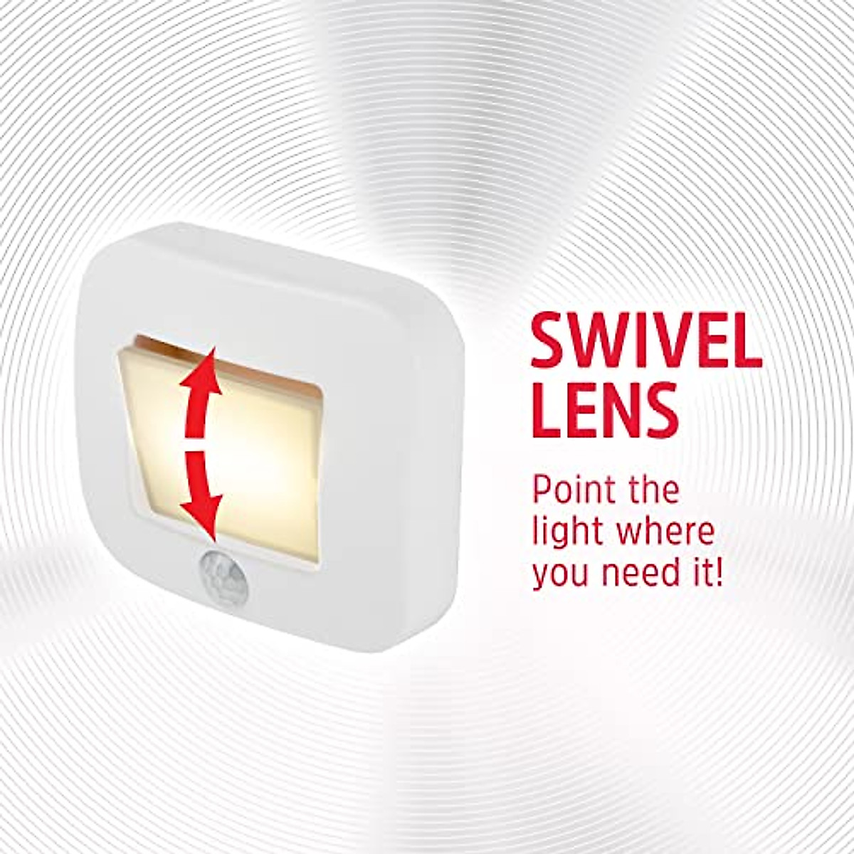 Energizer Motion-Activated LED Path Light, Wireless, 20 Lumens, Indoor/Outdoor, Easy to Install, 3 AA Battery Operated, Ideal for Hallway, Entryway, Stairs, Pathway, Patio, Deck, Basement, 38183