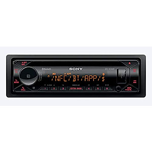 Sony MEX-N5300BT Built-in Dual Bluetooth Voice Command CD/MP3 AM/FM Radio Front USB AUX Pandora Spotify iHeartRadio iPod / iPhone Siri and Android Controls Car Stereo Receiver with ALPHASONIK EARBUDS