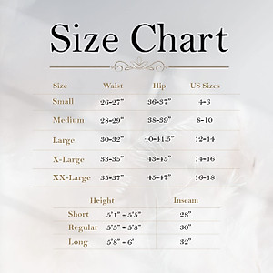 HDE Yoga Dress Pants for Women Straight Leg Pull On Pants with 8 Pockets Brown - M