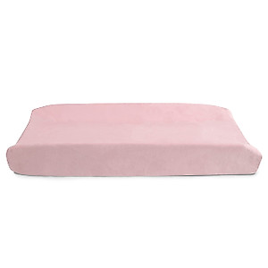 Delta Children Contoured Changing Pad with Plush Cover, Pink