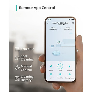eufy by Anker, RoboVac G30 Hybrid, Robot Vacuum with Dynamic Navigation 2.0, 2-in-1 Vacuum and Mop, 2000 Pa Suction, Wi-Fi, Boundary Strips, Ideal for Pet Owners