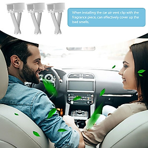 Veemoon 100pcs Air Outlet Clip Automatic Air Accessories Vent Clip for Home Car Vent