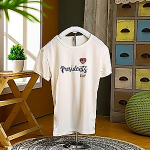 Amyhill Flexible Shoulder Stand Adult Adjustable T Shirt Display for Vendors Black Metal Clothes Hanger Rack Portable Hanging Clothing Display for Drying Iron Steaming Garment Coat Holder (2 Pieces)