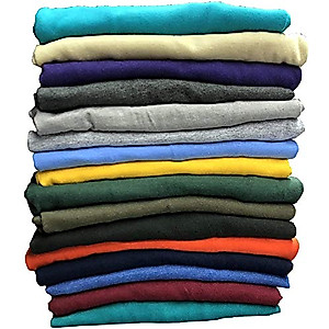 BILLIONHATS 12 Pack Plus Size Men Cotton T-Shirt Bulk Big Tall Short Sleeve Lightweight Tees