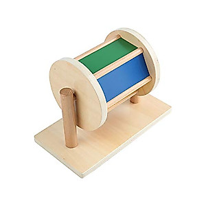 Adena Montessori Full-Size Spinning Drum Montessori Toys for Infant 6-12 Months 1 Year Old Babies Toddlers (Typical)