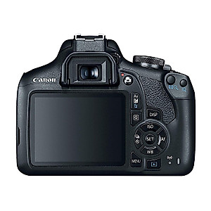 EOS 2000D / Rebel T7 Camera with EF-S 18-55mm f/3.5-5.6 III Lens (Black) + 16GB Memory Card + Pixi Basic Accessories (Renewed)