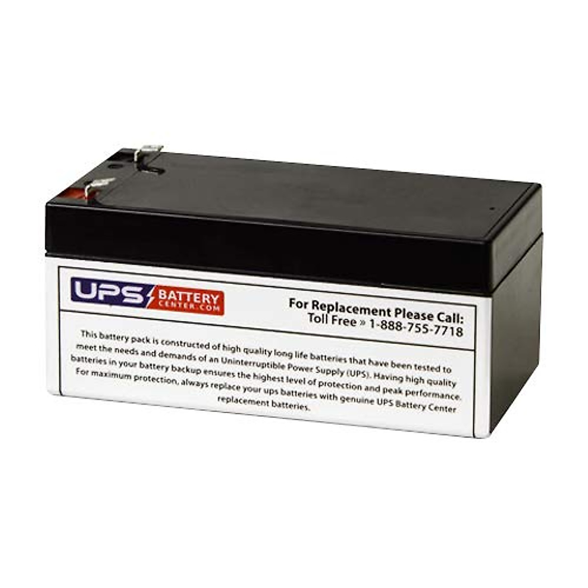 UPSBatteryCenter 12V 3.2Ah F1 Compatible Replacement Battery for Panasonic LC-R123R4P
