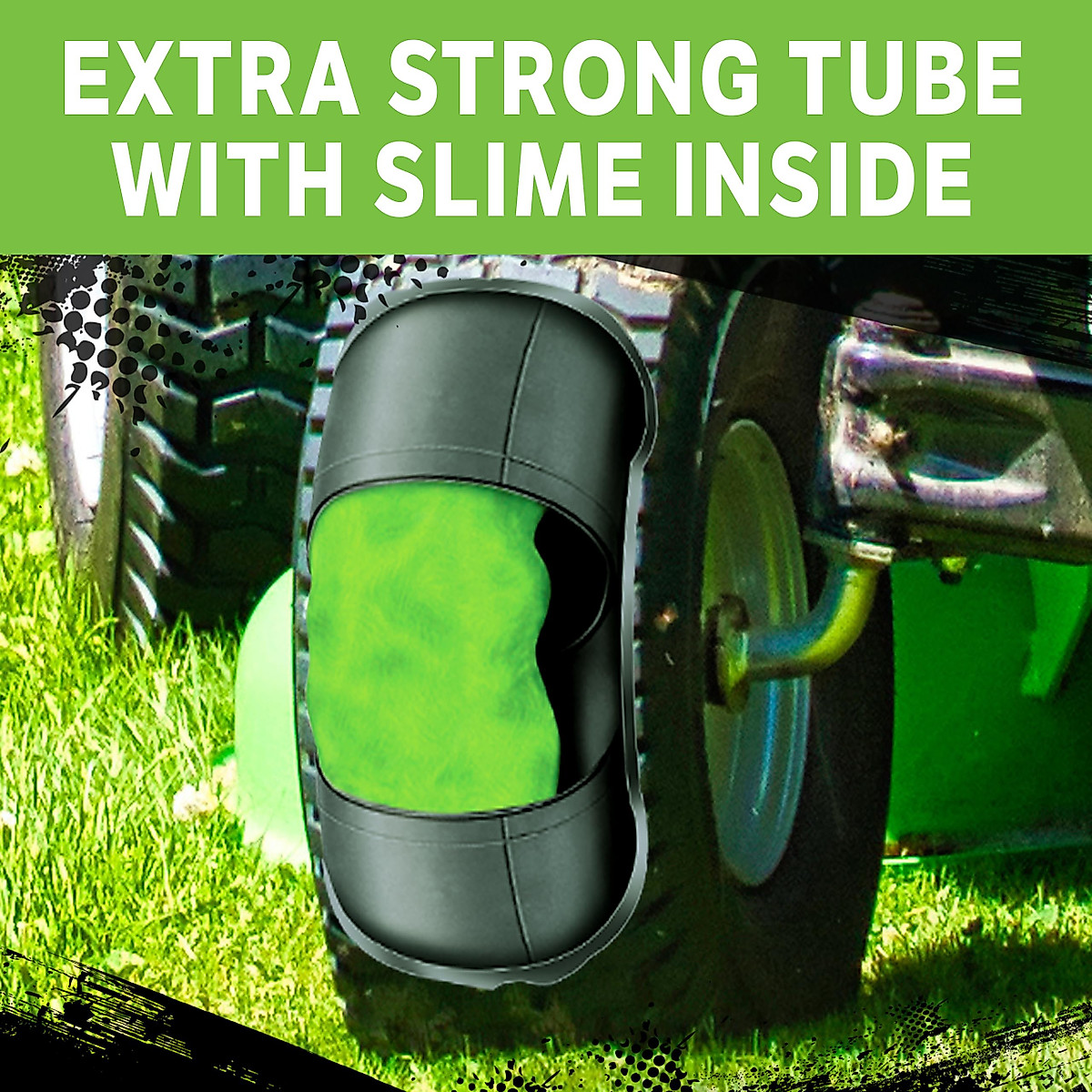 Slime 30012 Inner Tube for wheelbarrows, Lawn Mowers, Trailers, Tractors, Golf Carts, 4-Wheelers and More, Extra Strong, Includes Self-Sealing Sealant, Heavy Duty, Replacement, 4.80/4.0-8"