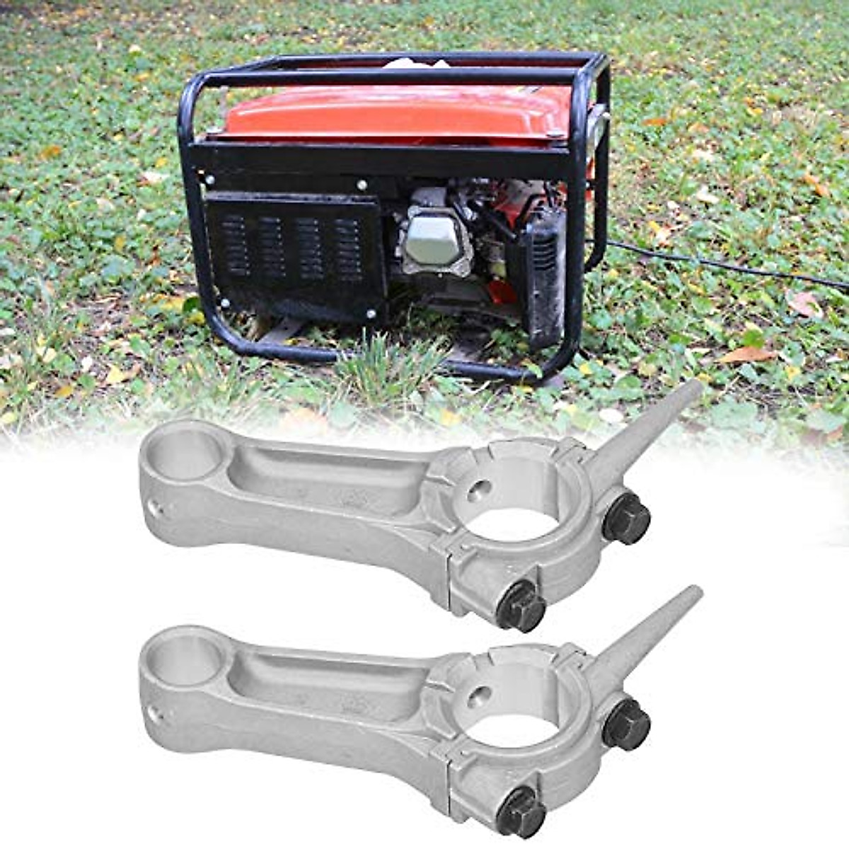 TOPINCN Crankshaft Connecting Rod Fit for 168F/GX160/GX200 22.5KW Gasoline Generator Replacement Parts 2PCS