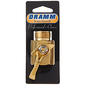 Dramm 12353 Heavy-Duty Brass Shut-Off Valve