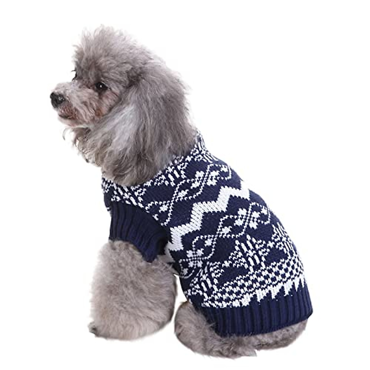 Cute Puppy Outfits for Girls Pet Sweater Christmas Feet Dog Two Pattern Snowflake Pet Clothes Small Boy Dog Clothes