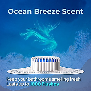 Urinal Screen Deodorizer (12 Pack) with Urinal Cakes Ocean Breeze Scent, Anti-Splash Urinal Deodorizer
