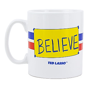 Paladone Ted Lasso Believe XL Ceramic Coffee Mug | Officially Licensed Ted Lasso Merchandise