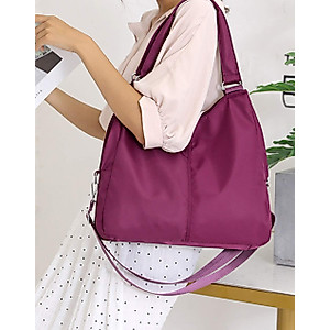 Shoulder Bag Fashion Handbags Lightweight Sling Bag Casual Purse Large Crossbody Bag for Women (Purple)