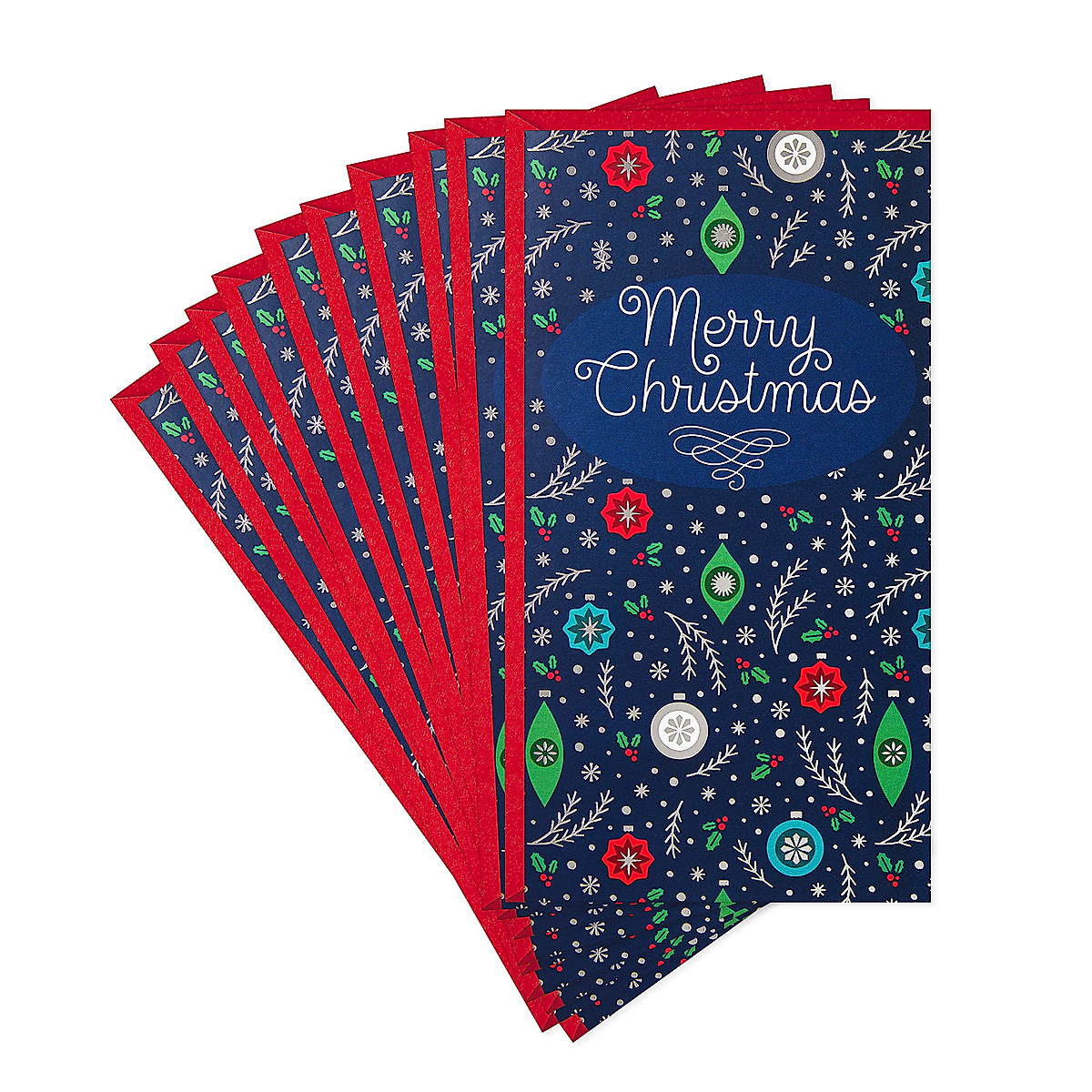 Hallmark Pack of Christmas Money or Gift Card Holders, Ornaments (10 Cards with Envelopes)