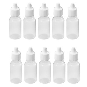 esowemsn 24pcs 10ml Empty Plastic Dropper Bottle/Eye Dropping Bottles Squeezable Eye Liquid Dropper(10ml)