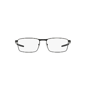 Oakley Men's Ox3227 Fuller Rectangular Prescription Eyeglass Frames, Satin Black/Demo Lens, 57 mm