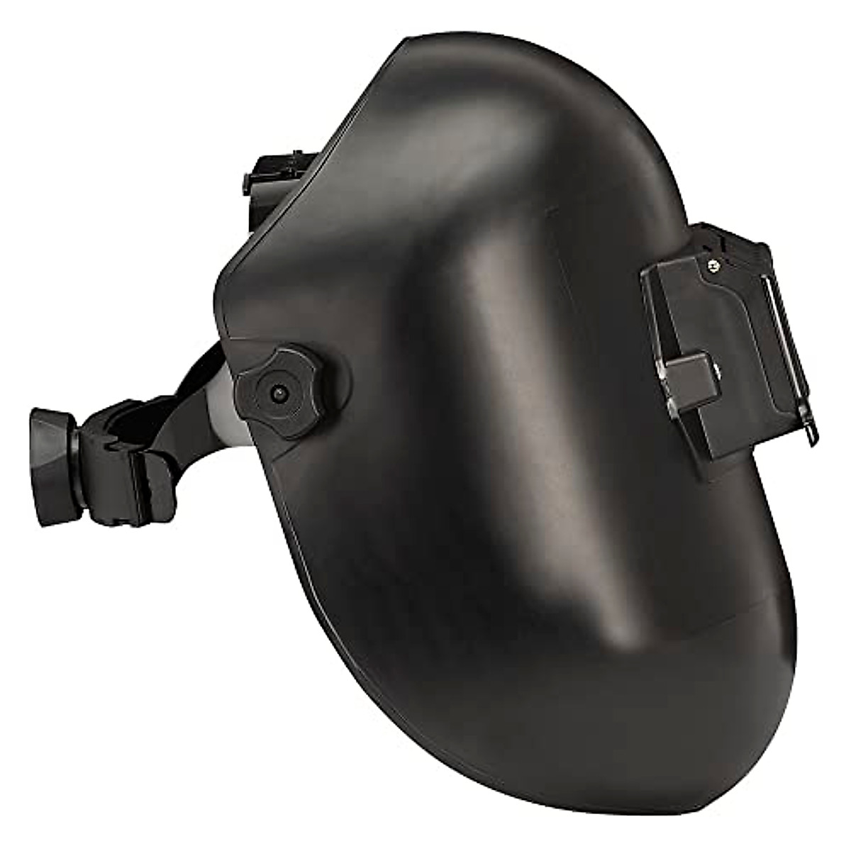 Sellstrom Lightweight, Durable, Bucket Style Passive Welding Helmet with Ratchet Headgear, 2" x 4.25" Lift Front (Filters, Cover Plates Sold Separately), Super Tuff Nylon, Black, 28301