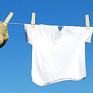 6 Inch, Giant Clothespins, Jumbo Wood Clips for DIY Craft, Bathroom or Laundry Room Decoration, 2 PCS