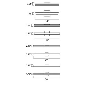 Maxim 52006PC Spec Collection 36 Inch Dimmable LED Bathroom Vanity Light I 3000K I Polished Chrome I Modern Contemporary Light Fixture I Perfect for Bathroom Vanities