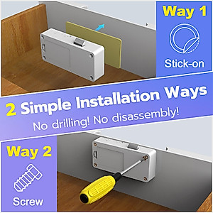 Cabinet Lock, Dhiedas RFID Hidden Smart Cabinet Lock Bluetooth Electronic Cabinet Lock DIY Child Safety Lock for Liquor Cabinet Drawer Locker Cupboard Concealment Furniture