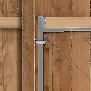 Adjust-A-Gate Steel Frame Anti Sag Impervious to Fade & Rust Adjustable Gate Building Kit with Patented Truss Cable System & Telescoping Bars, 2 Pack