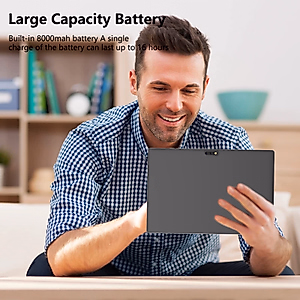 Tablet 10 Inch Android 11 Tablets With Case, 2GB RAM+32GB ROM+512GB Expand，6000mah Battery, Quad-Core Processor Tableta, 8MP Dual Camera WiFi 10.1'' IPS HD Touch Screen Incloud Case Screen Flim Stylus