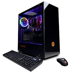 CyberPowerPC Gamer Master Desktop Computer, AMD Ryzen 5 3600 3.6GHz, 16GB RAM, 500GB SSD+1TB HDD, NVIDIA GeForce RTX 2060 6GB, Windows 10 Home