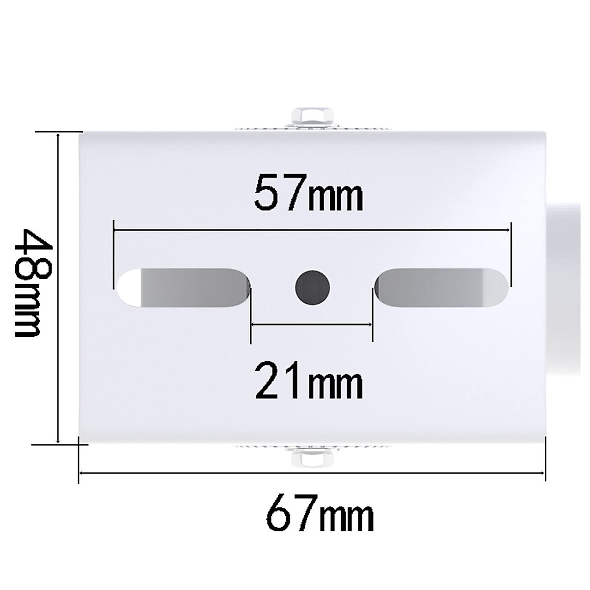 WiTi Extendable Mounting Pole for Security Surveillance Cameras,15.7-23.6 inch Adjustable Ceiling Mount Bracket for CCTV IP Camera,Solid Metal Powder Spray Coating