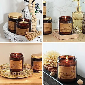 Fixwal 6 Pack Strong Scented Candles Gift Set, 42oz Candles for Home Scented Aromatherapy Soy Wax Glass Jar Candles