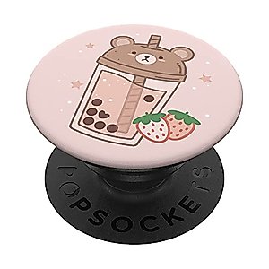 Bubble Milk Tea Boba Cute Bear Kawaii Aesthetic PopSockets Swappable PopGrip