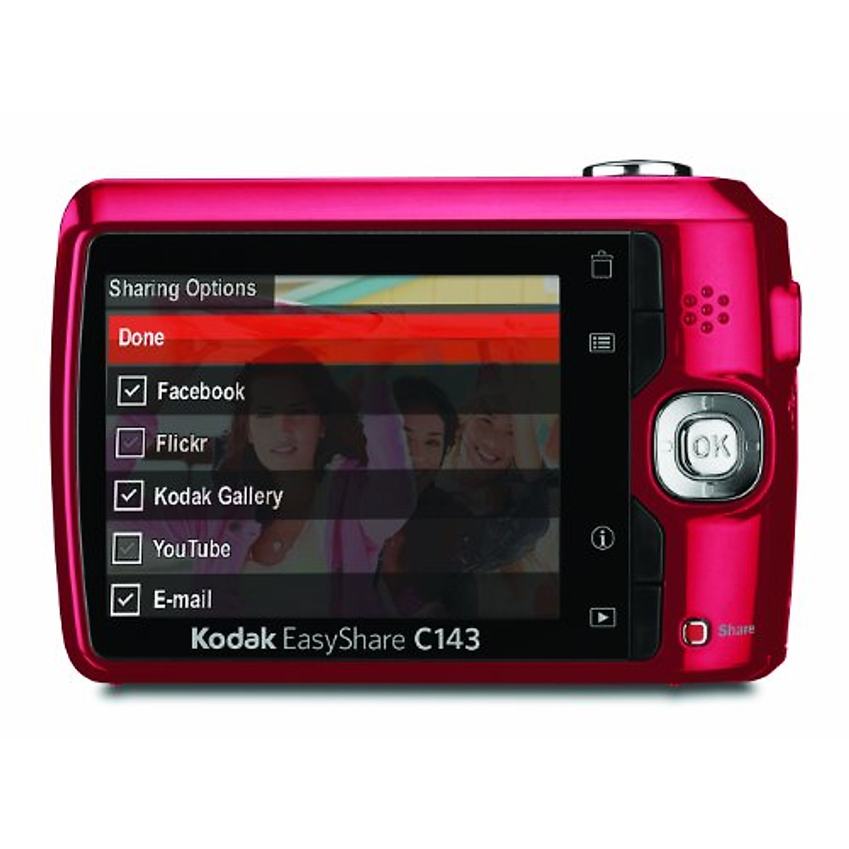 Kodak Easyshare C143 Digital Camera (Red)