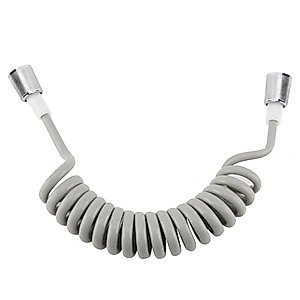 Spring Flexible Shower Hose, ABS Bidet Spring Hose Flexible Shower Tube for Water Plumbing Toilet Bidet Sprayer Gun Bathroom (Gray)