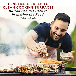 Smart 'n Easy Barbecue Grill & Oven Cleaner Plus - For BBQ Grills, Ovens, Stoves, Drip Pans, Cooktops, Burners, PLUS More! - Removes Oil, Grease, Cooking Remains - Chef's Choice - 22oz Spray