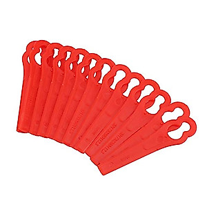 100Pcs Mower Cutter Blade Plastic Machine Trimming Blades Motor Brush Trimmer Parts Kit for FRT18A FRT18A1 Art 46155 FRT20A1 Accessories