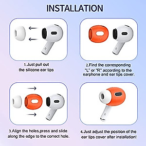 (5 Pairs) for AirPods Pro 2 Ear Tips Covers[Fit in The Charging Case], Silicone Anti-Slip Ear Tips Cover for AirPods Pro 2nd Generation 2022