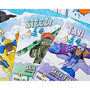 Skull Canyon Ski Fest Board Game - Race Down the Slopes and Conquer the Mountain! Strategy Game for Kids and Adults, Ages 14+, 2-4 Players, 45-90 MInute Playtime, Made by Pandasaurus Games