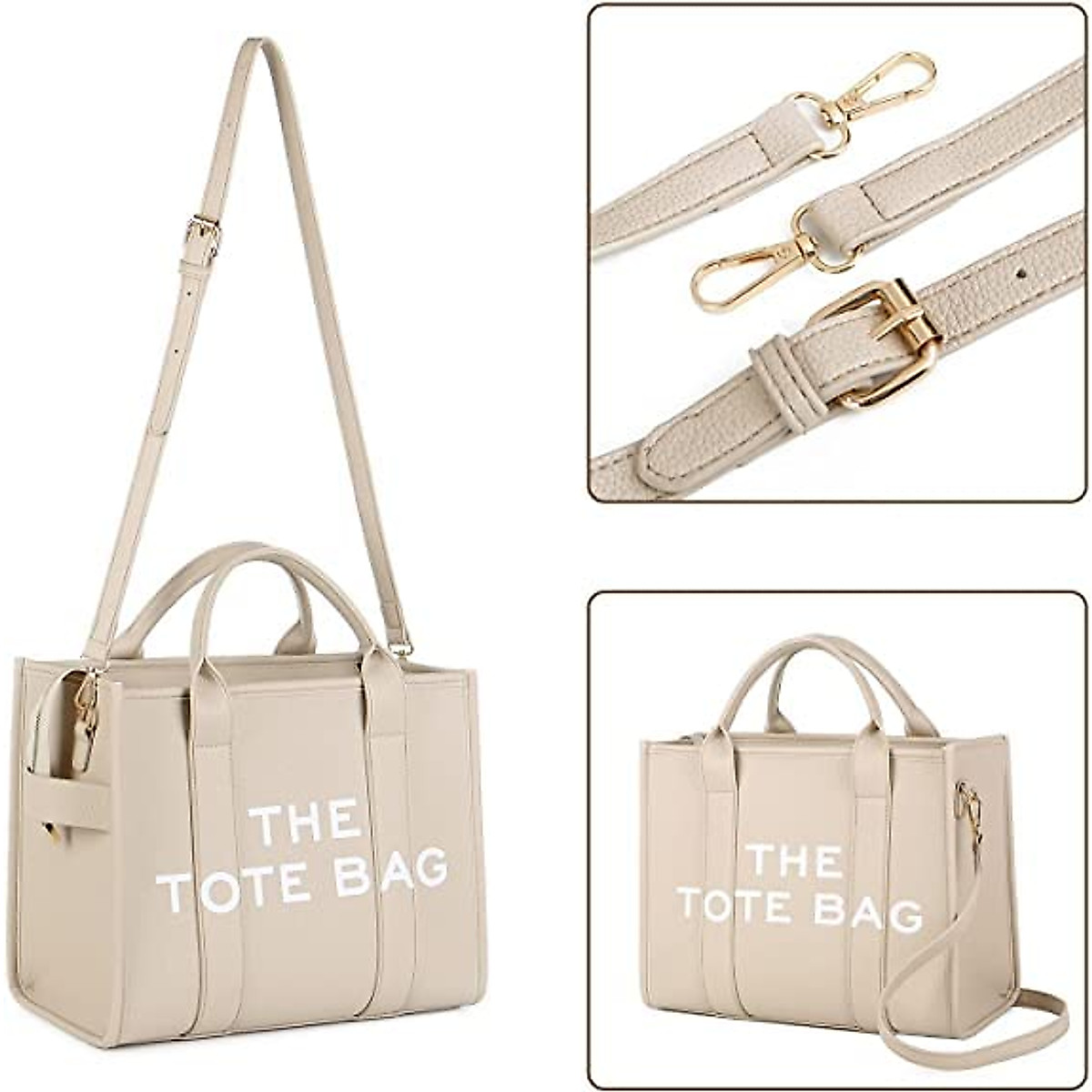 JBB Tote Bags for Women Oversized PU Leather Crossbody Bags Top-Handle Shoulder Tote Bags