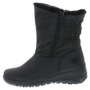 totes Women's Rikki Snow Boot, Black, 10 Wide