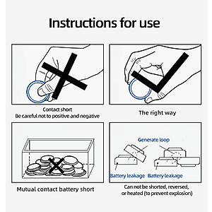 Cotchear CR2032 Lithium Batteries, 5Pack 2032 Battery 3V Lithium Battery BR2032 DL2032 ECR2032 CR 2032 for Car Remote Controls,Watch,Toys