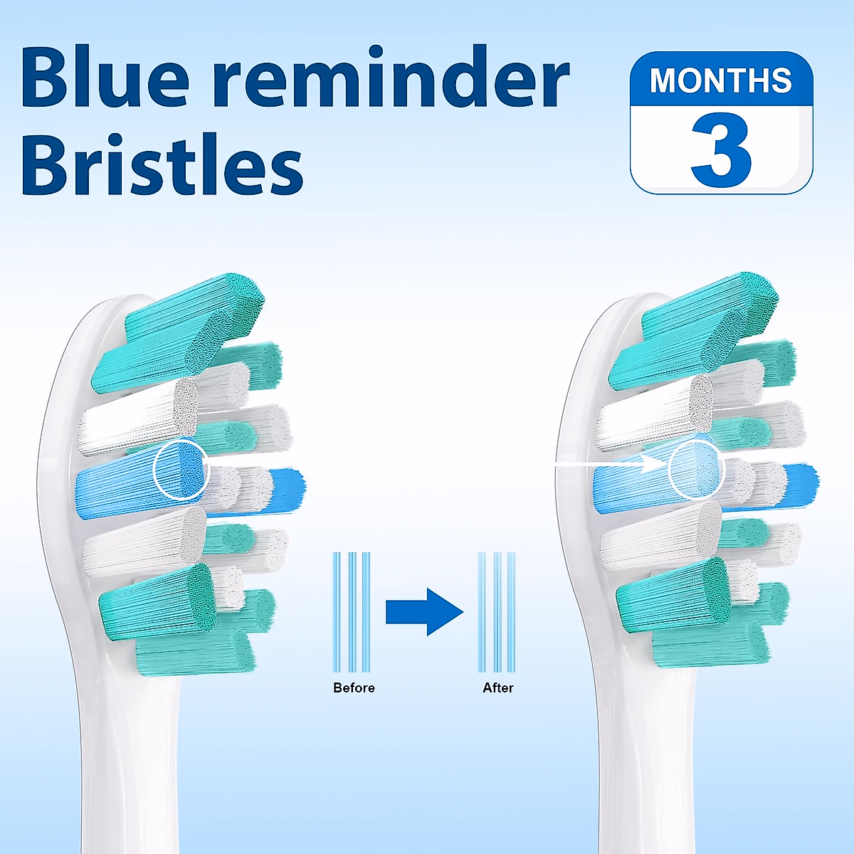 Lanveda 12 Pack Replacement Toothbrush Heads Compatible with Philips Sonicare Replacement Brush Heads, Replacement Heads Compatible with Philips Sonicare 4100 5300 Electric Toothbrush HX3681, White