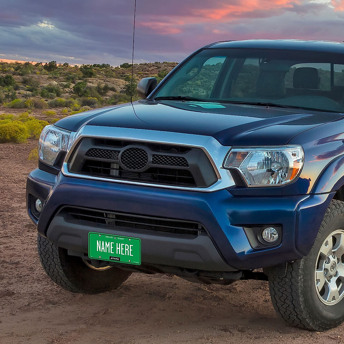 Rico Industries NHL Hockey Dallas Stars Personalized Metal Auto Tag 8.5" x 11" - Great for Truck/Car/SUV