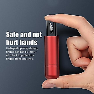 GKmow 1 PC Car Multi-Function Safety Hammer, Mini Emergency Window Breaker, Seat Belt Cutter Car Escape Tool, Universal Emergency Life Saver for Most Cars (Red)
