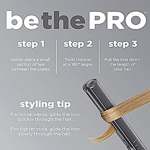 INFINITIPRO BY CONAIR Tourmaline Ceramic Flat Iron, 1-inch