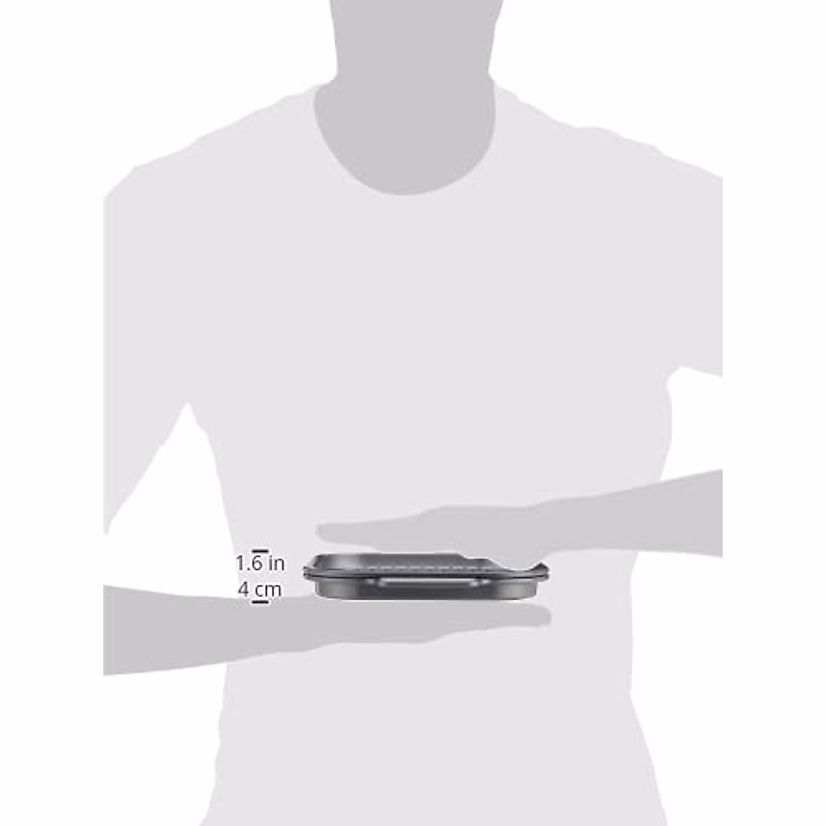 Instant Vortex Official Nonstick Grill Pan, 2-Piece, Gray