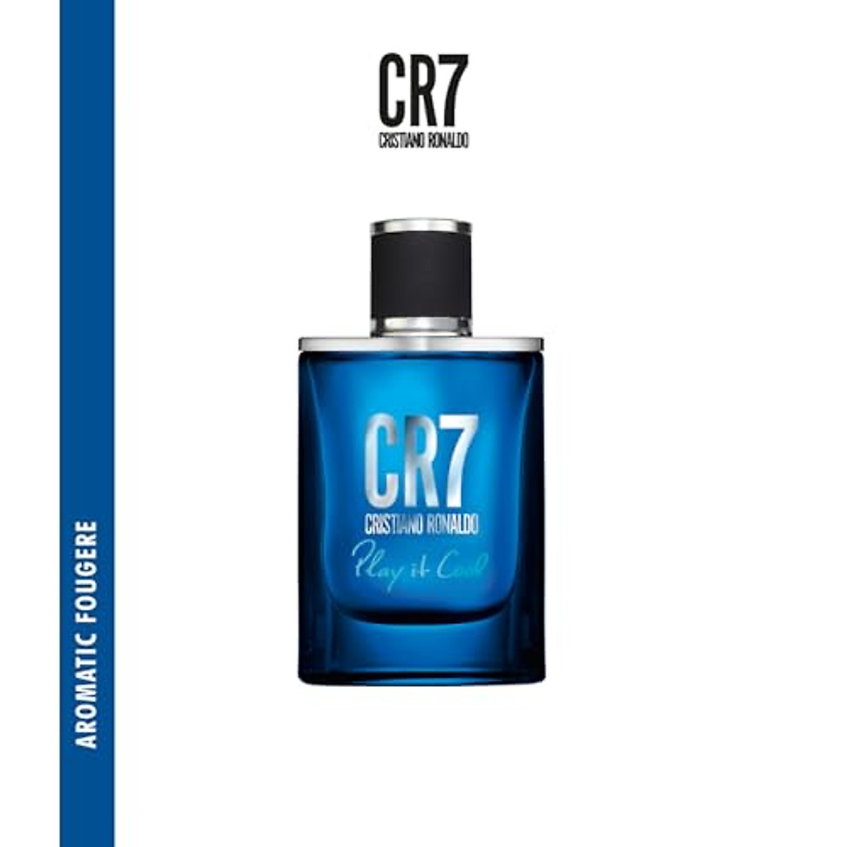 Cristiano Ronaldo - CR7 Play It Cool - Men's Eau de Toilette Spray - Fresh Spicy & Aromatic Fragrance With Notes of Bergamot, Cardamom & Amber - 1.7oz